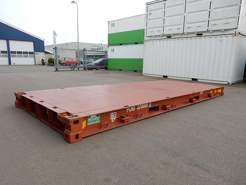 20 ft nieuwe platform zeecontainer – Pieterse Containers